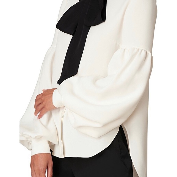 Carolina Herrera | Tops | Carolina Herrera Lavalier Bow Silk Blouse ...